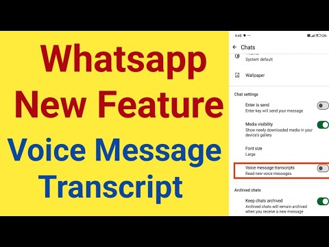 How to turn on Whatsapp Voice message transcript | how to use Whatsapp ...