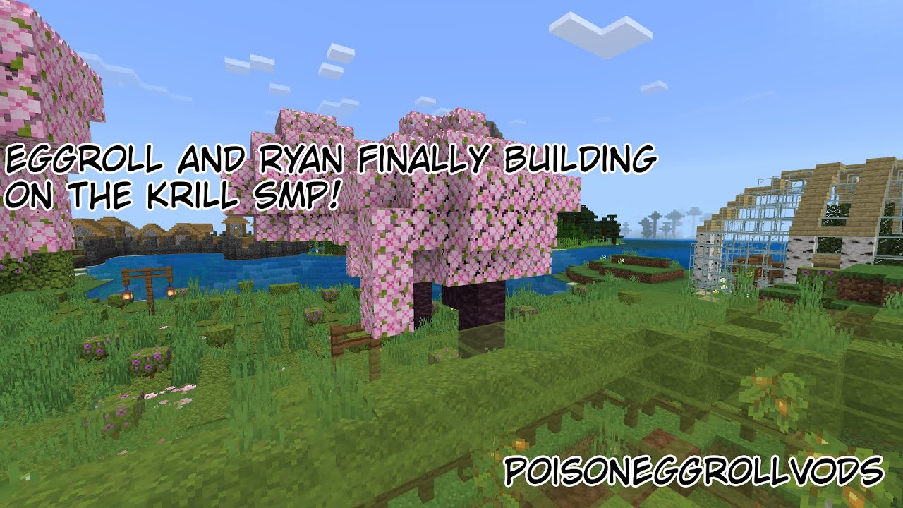 Eggroll and Ryan Finally Building on the Krill SMP! - YouTube