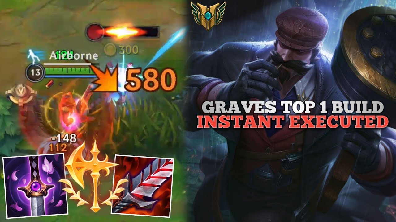 USING GRAVES TOP 1 BUILD AND THIS HAPPENED.... | GRAVES FULL GAMEPLAY ...
