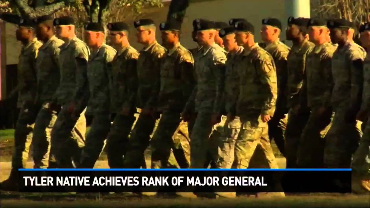 Tyler Native Achieves Rank of Major General - YouTube