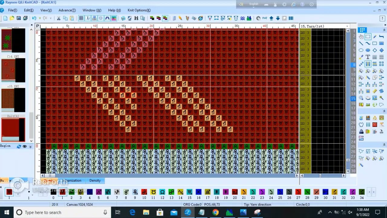 Sweater knitting patterns by hqpds,raynen qili knitcad. - YouTube