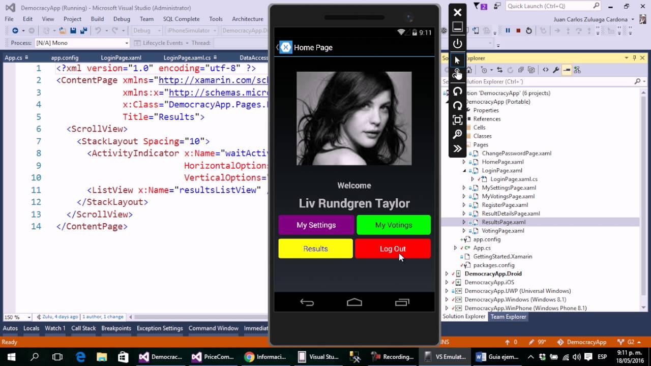 17 - Sistema Votación - Democracy App - YouTube