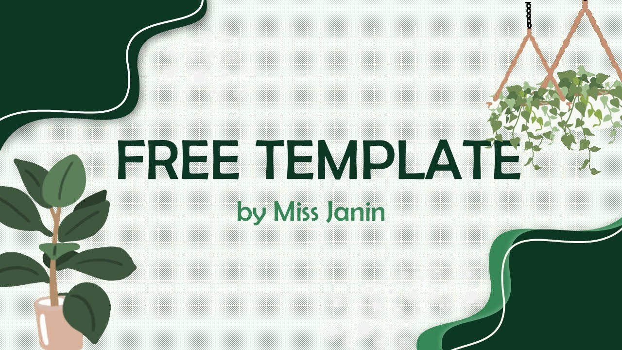 PLANTS Theme PowerPoint | Free Copy - YouTube