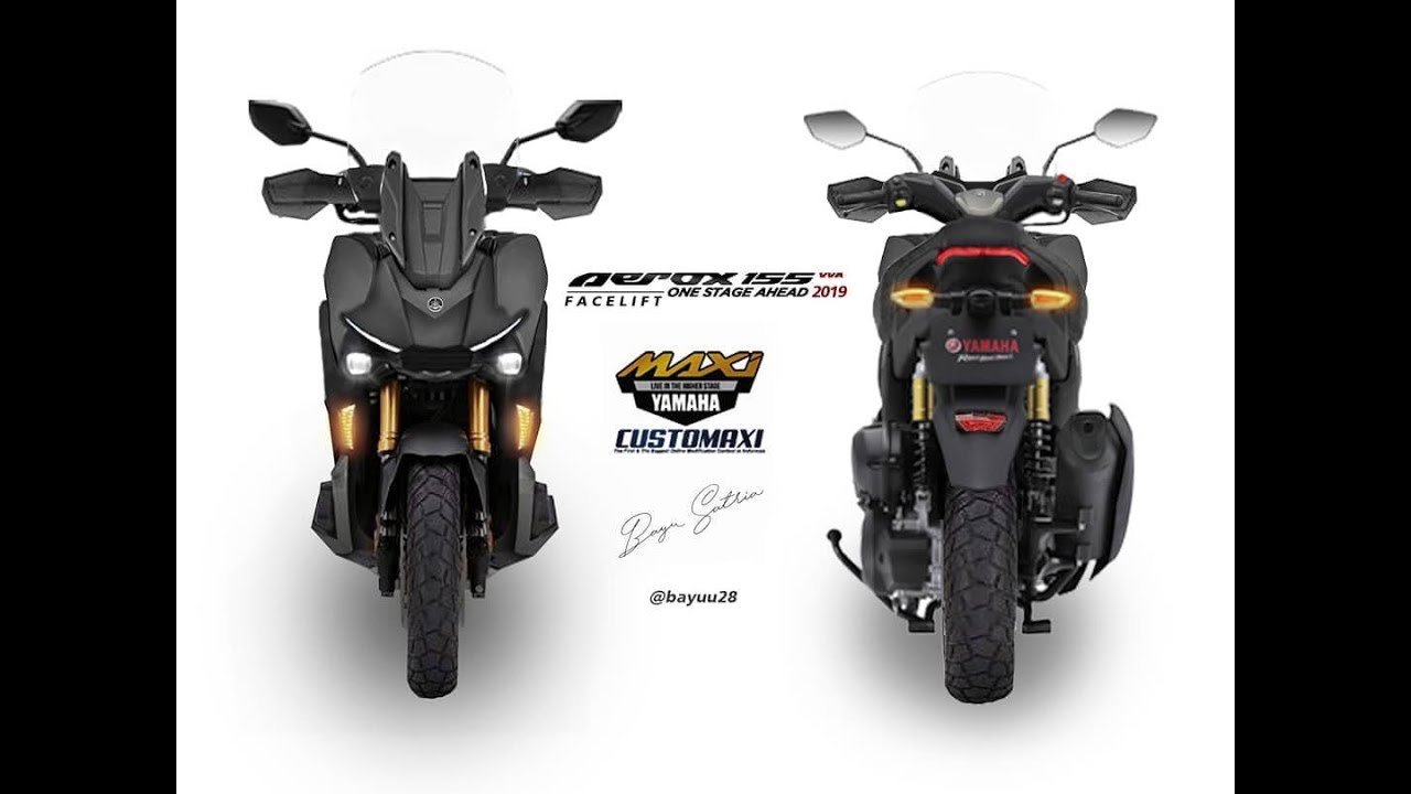 Yamaha X-Ride 155 VVA ไม่มี! แท้จริง คือภาพ Yamaha Aerox 155 ตัดแต่งแนว ...