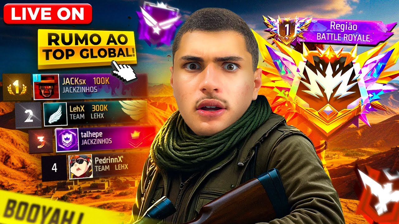 AO VIVO 🔴 HOJE EU NÃO PERCO NENHUM BOOYAH!🔥 JACKsx FREE FIRE - YouTube