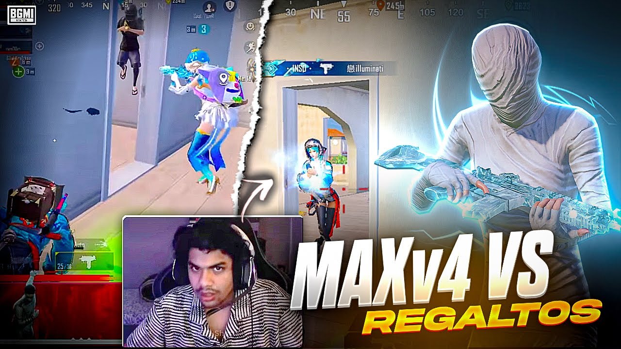 #10 streamers Vs MAXV4 ☠️💨|SOUL REAGALTOS🔥 | BGMI GAMEPLAY | @MAXX-V4 ...