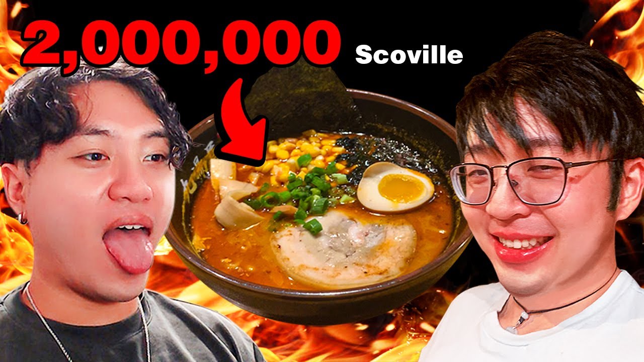 We Tried The CAROLINA REAPER Ramen Challenge (Spiciest Ramen in New ...