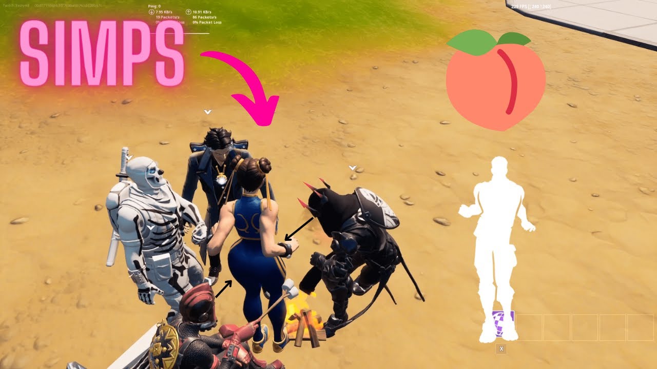 Chun Li vs the biggest SIMP lobby in Party Royale 🍑🍆 (SUPER SUS) - YouTube