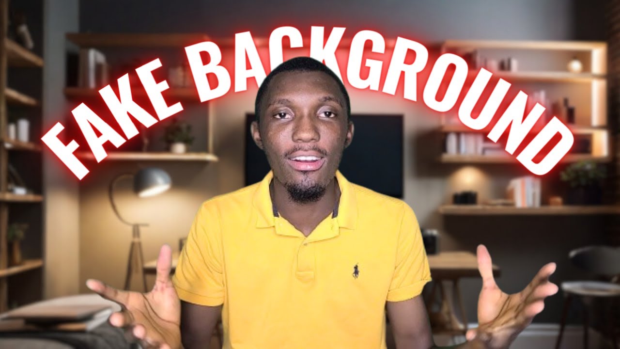 How to create fake Backgrounds for YouTube Videos for free - YouTube