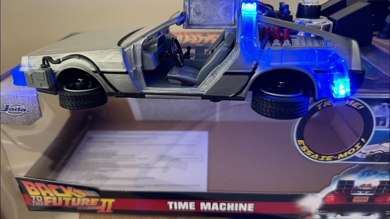 Back to the Future II Time Machine Replica Car Preview (Jada) - YouTube