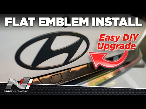 Hyundai Elantra N Rear Flat Badge Upgrade - YouTube