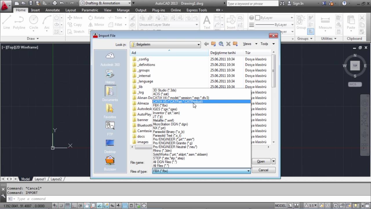 5 İmport HD Autocad 2013 Eğitim - YouTube