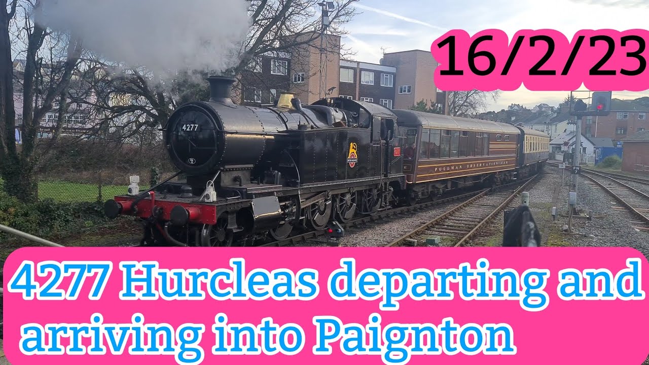 4277 Hurcleas at the Paignton and Dartmouth Steam Railway - YouTube