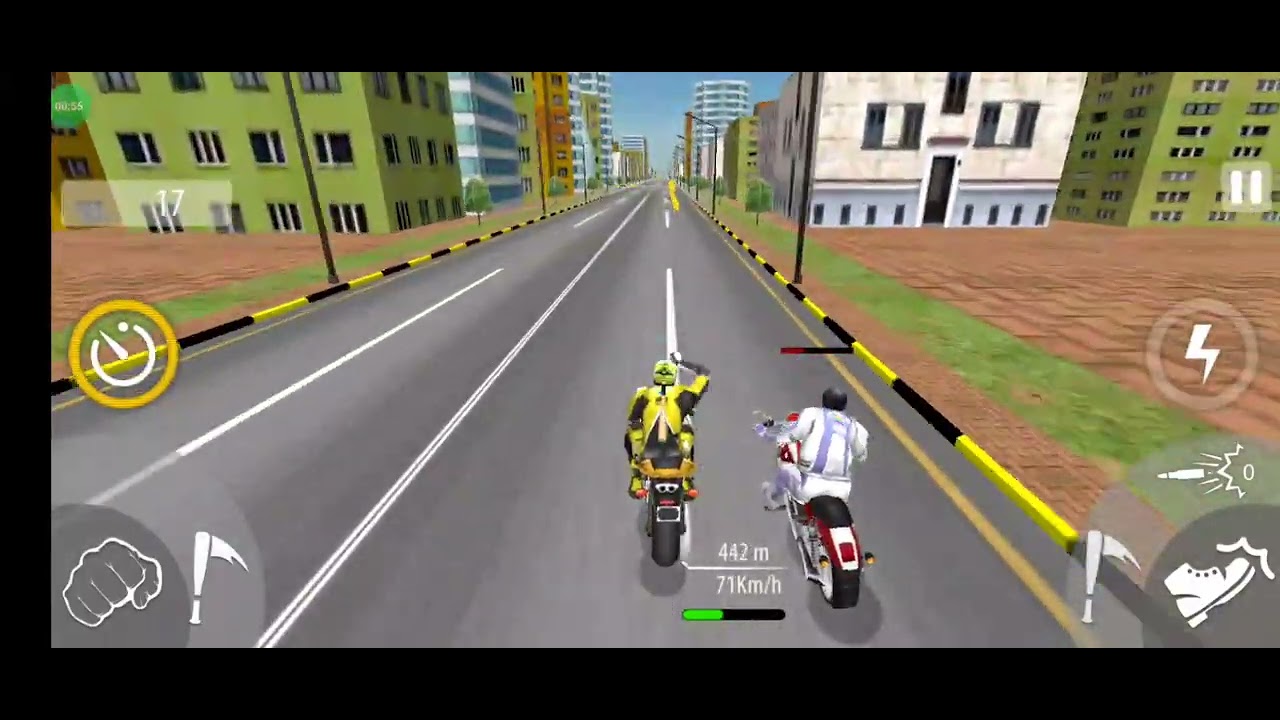 we play fighting bike game - YouTube