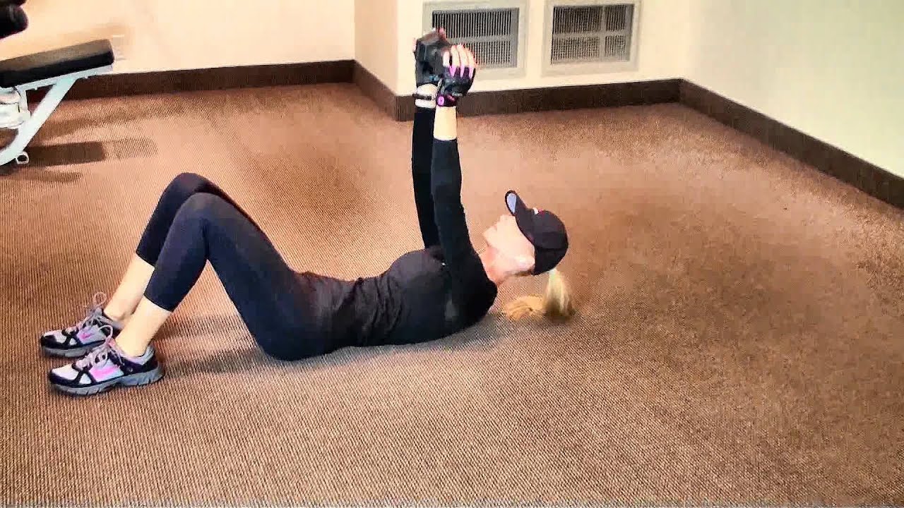 Dumbbell Crunches Workout - YouTube