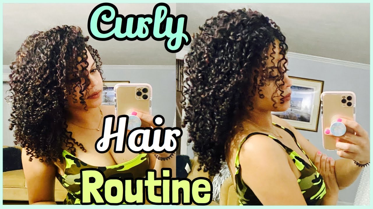 CURRENT CURLY HAIR ROUTINE | NO FRIZZ | TIGHT CURLS | WASH DAY 2020 ...