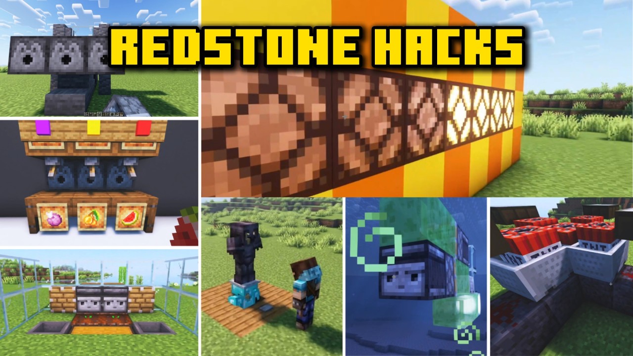 10+ NEW Redstone Build Hacks [Minecraft] - YouTube