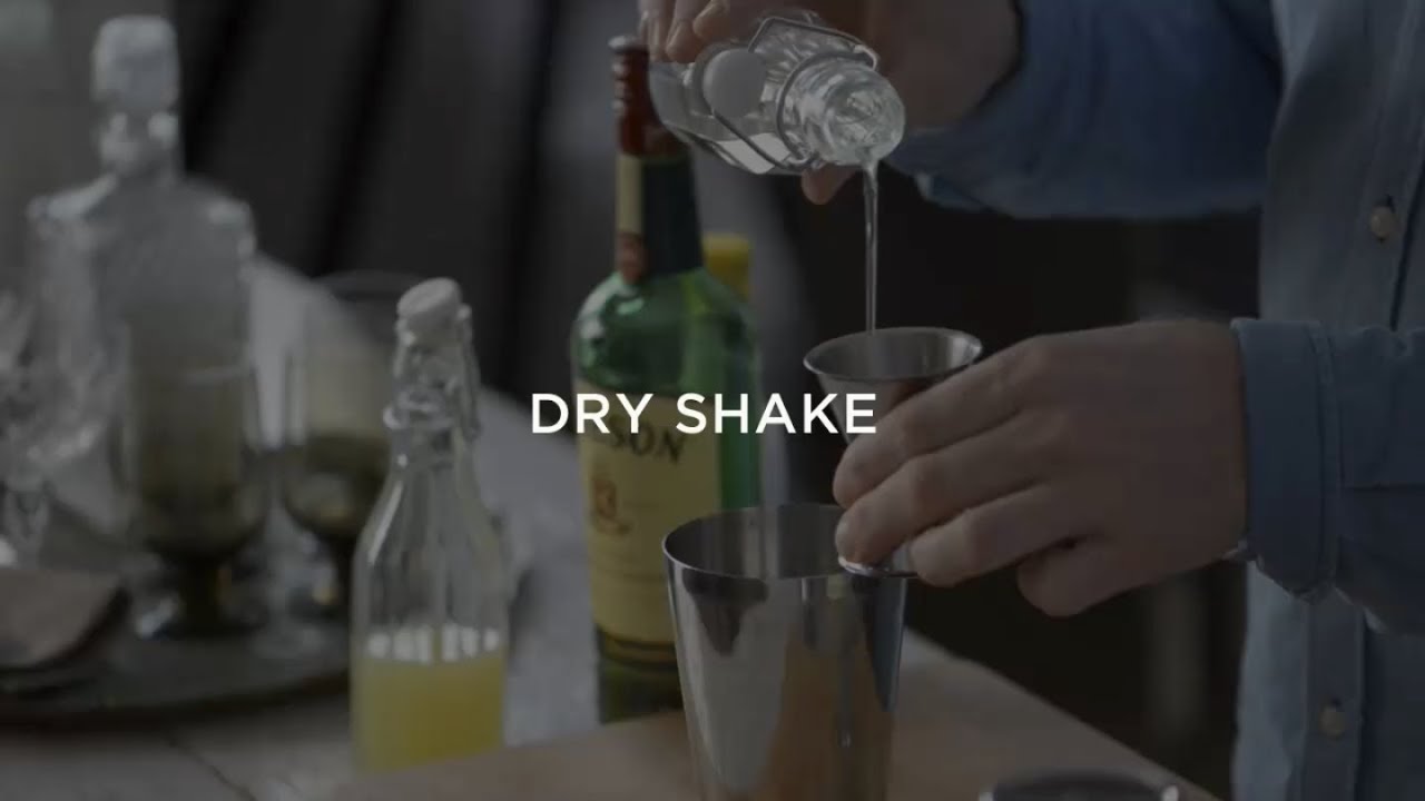 How to dry shake cocktails - YouTube