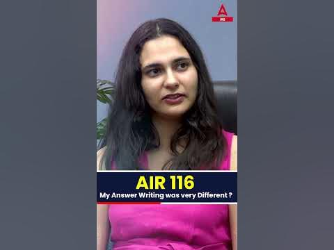 Toppers on Answer Writing | IPS Aashna Chaudhary, AIR 116, UPSC CSE 2022 #aashnachaudhary #upsc ...