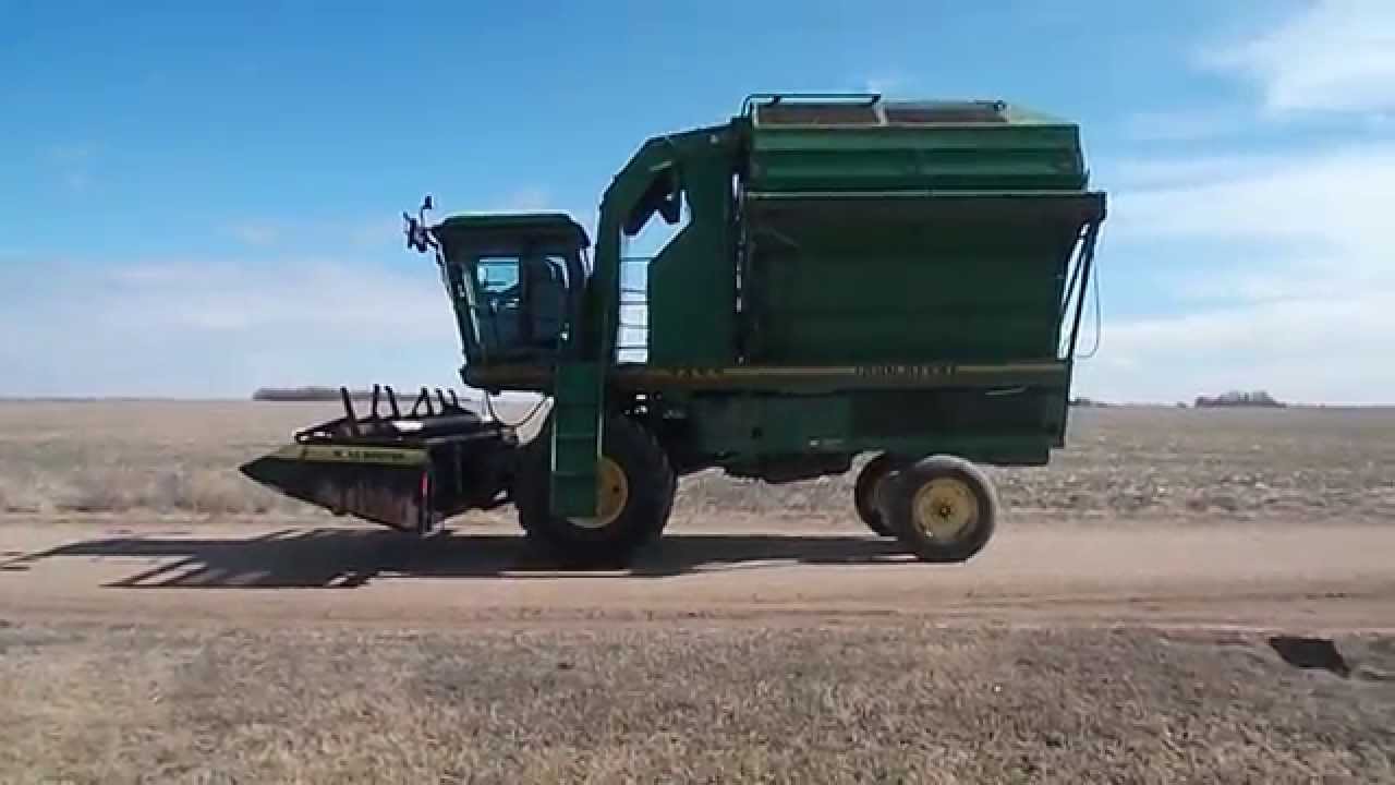 1997 John Deere Model 7455 Cotton Stripper - YouTube