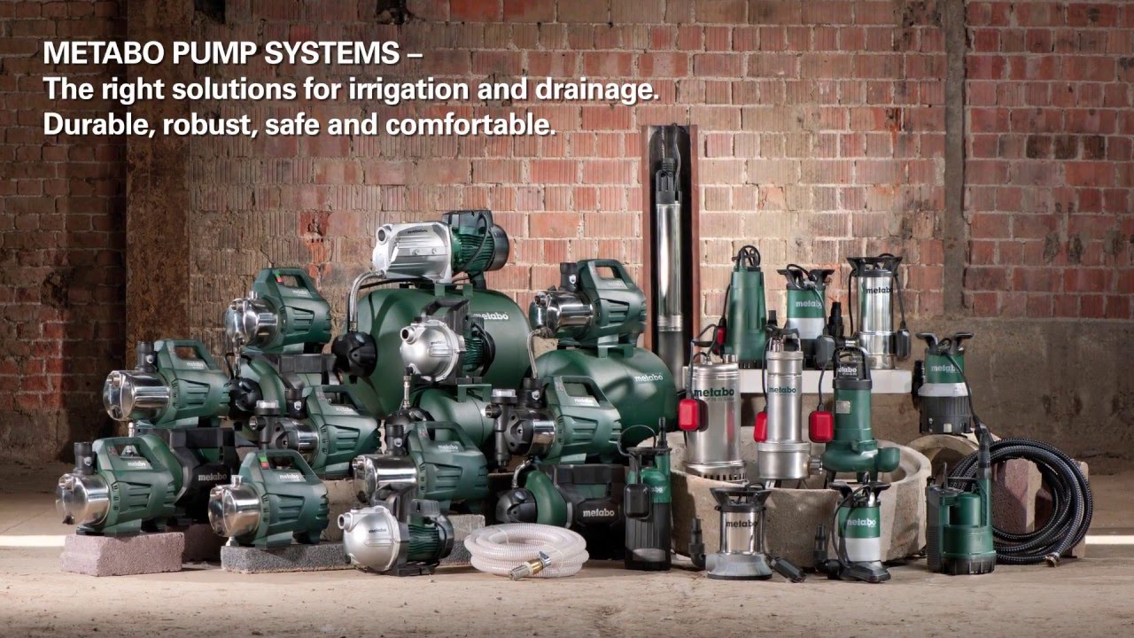 Metabo pump systems for irrigation and domestic water supply (English ...