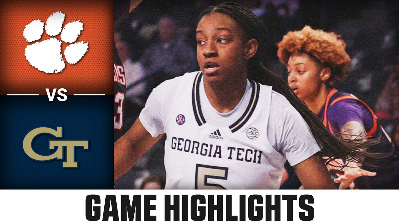 Clemson vs. Georgia Tech Game Highlights | 2023-24 ACC Women’s ...