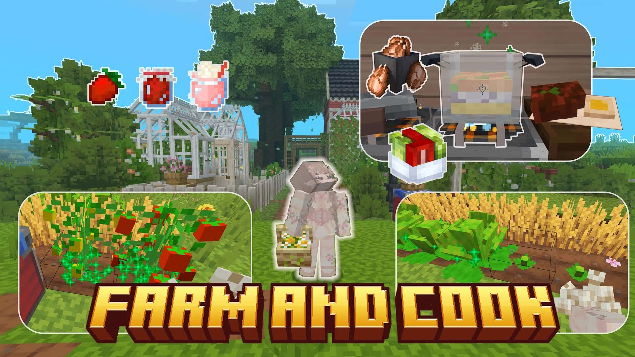 Small Crop and Farm Addon | Minecraft Bedrock 1.21.101 - YouTube