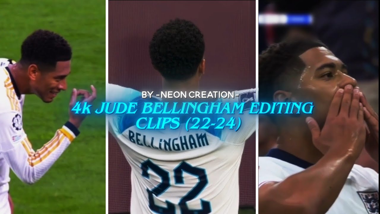 JUDE BELLINGHAM 4k • Rare clips • Scene pack • upscale • [ TOPAZ ] 😮‍💨 ...