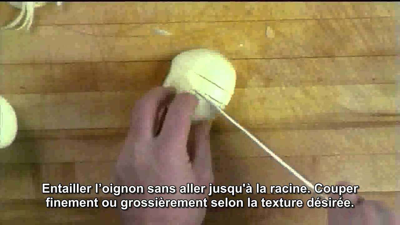 Oignon - ciseler - YouTube
