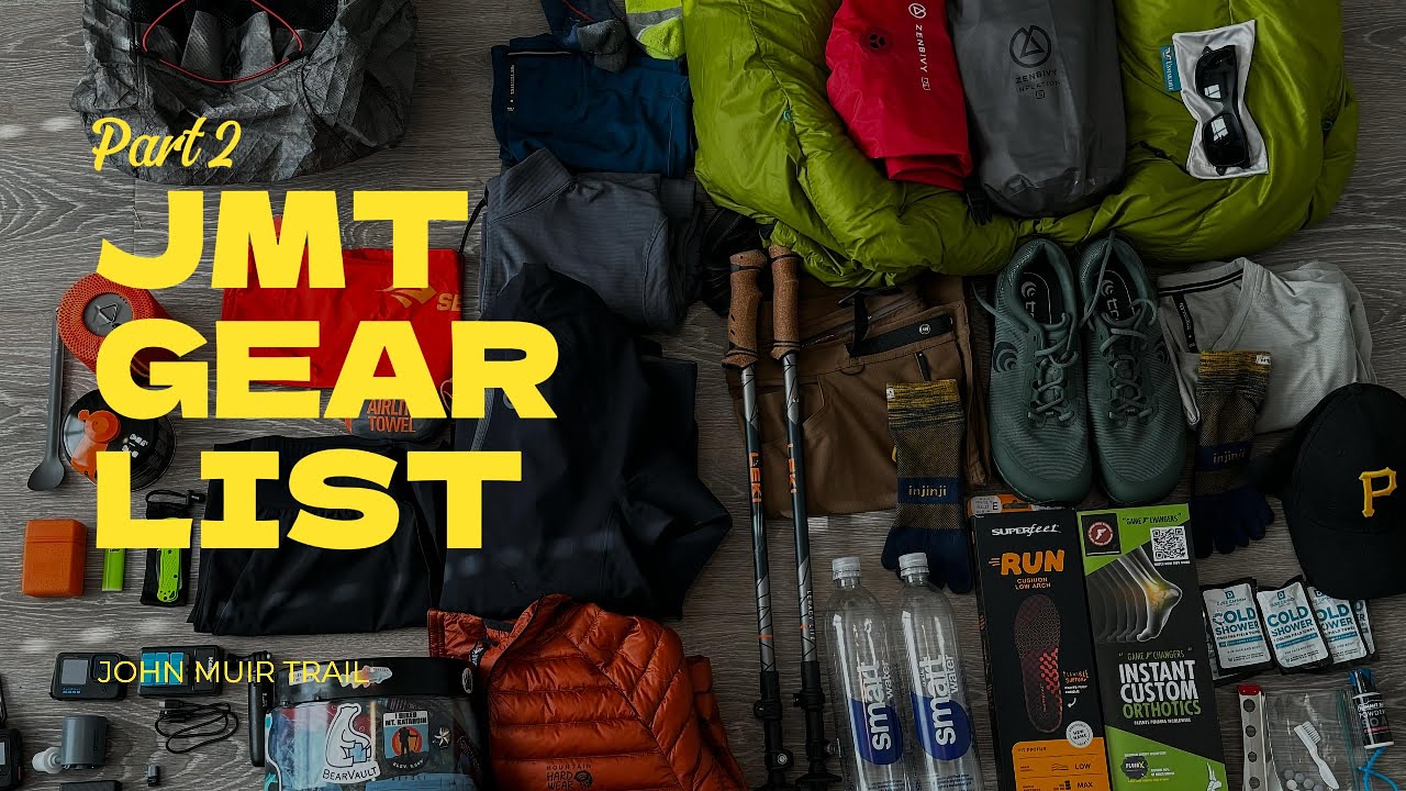 JMT Gear List UPDATE - YouTube