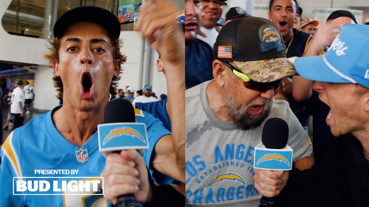 Chargers Fans React To Week 1 Win vs Raiders | LA Chargers - YouTube