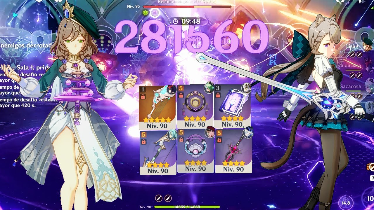 The weakest Lisa carry team (perfect dodge) & Lynette super carry ...