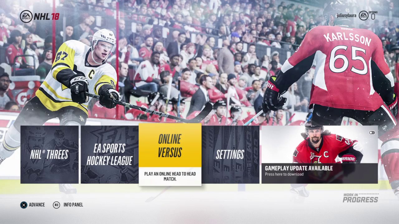 NHL 18 PS4 Pro Gameplay - YouTube