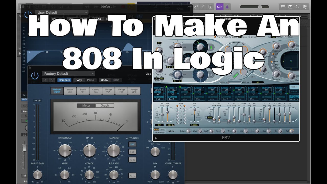 How To Make An 808 In Logic Pro X - YouTube