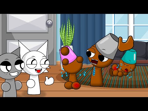 Sprunki Brud Dad Is Angry || Funny Sprunki Cartoon Collection