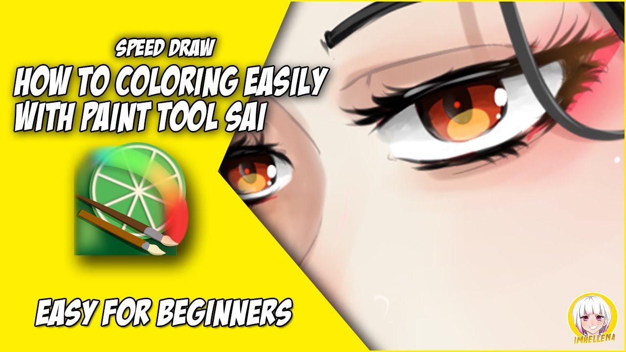 How to coloring easily with Paint Tool Sai - YouTube