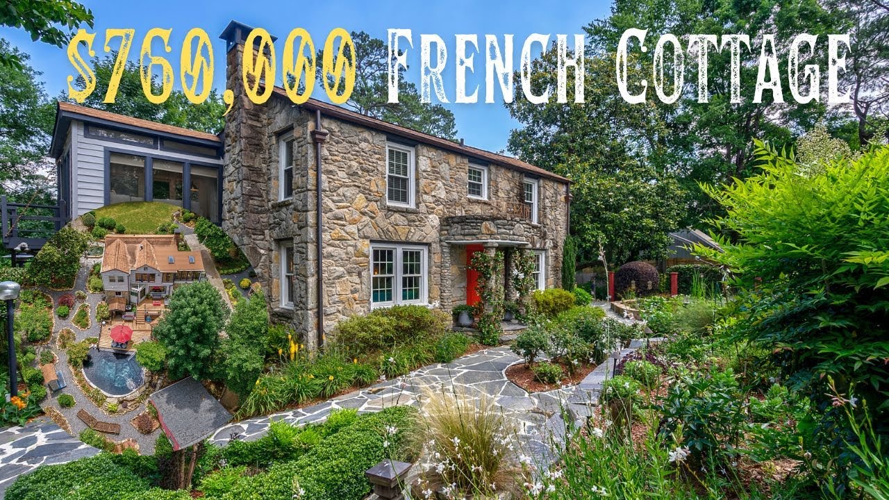 French-Inspired Stone Cottage In ATLANTA GEORGIA - YouTube