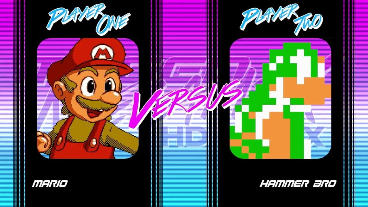8-Bit Mario vs. Hammer Bro | MUGEN Battles - YouTube