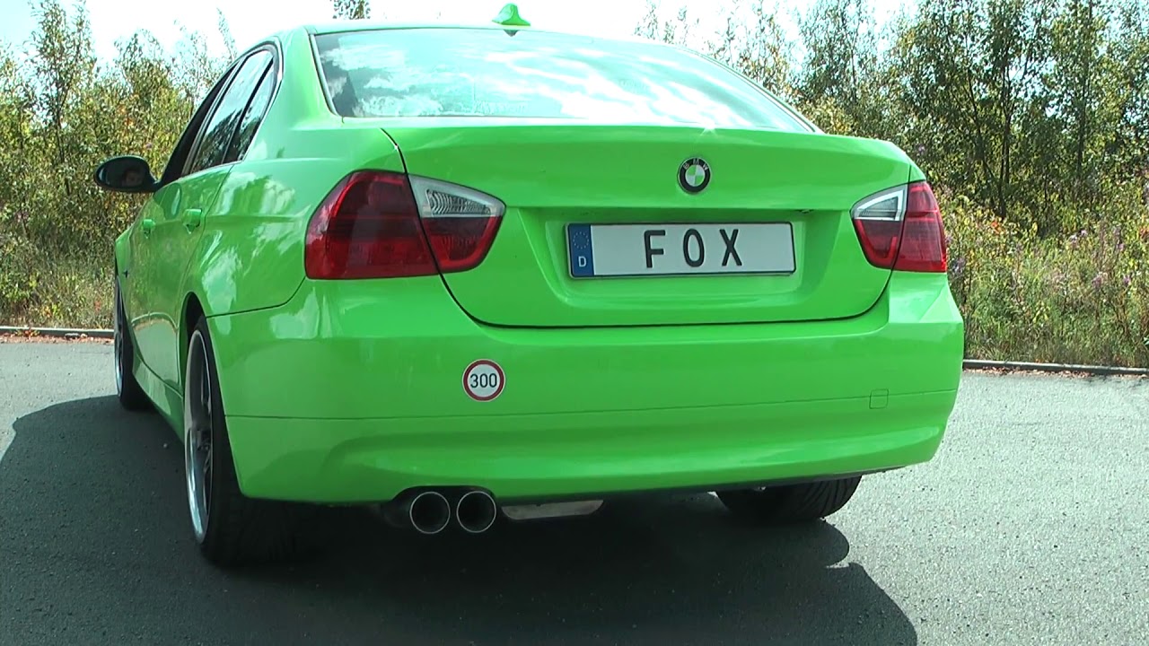 BMW E90 325i - FOX échappements - YouTube