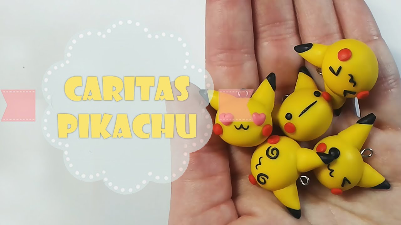 Caritas Pikachu Polymer Clay Tutorial | Fimo | Porcelana | Plastilina ...