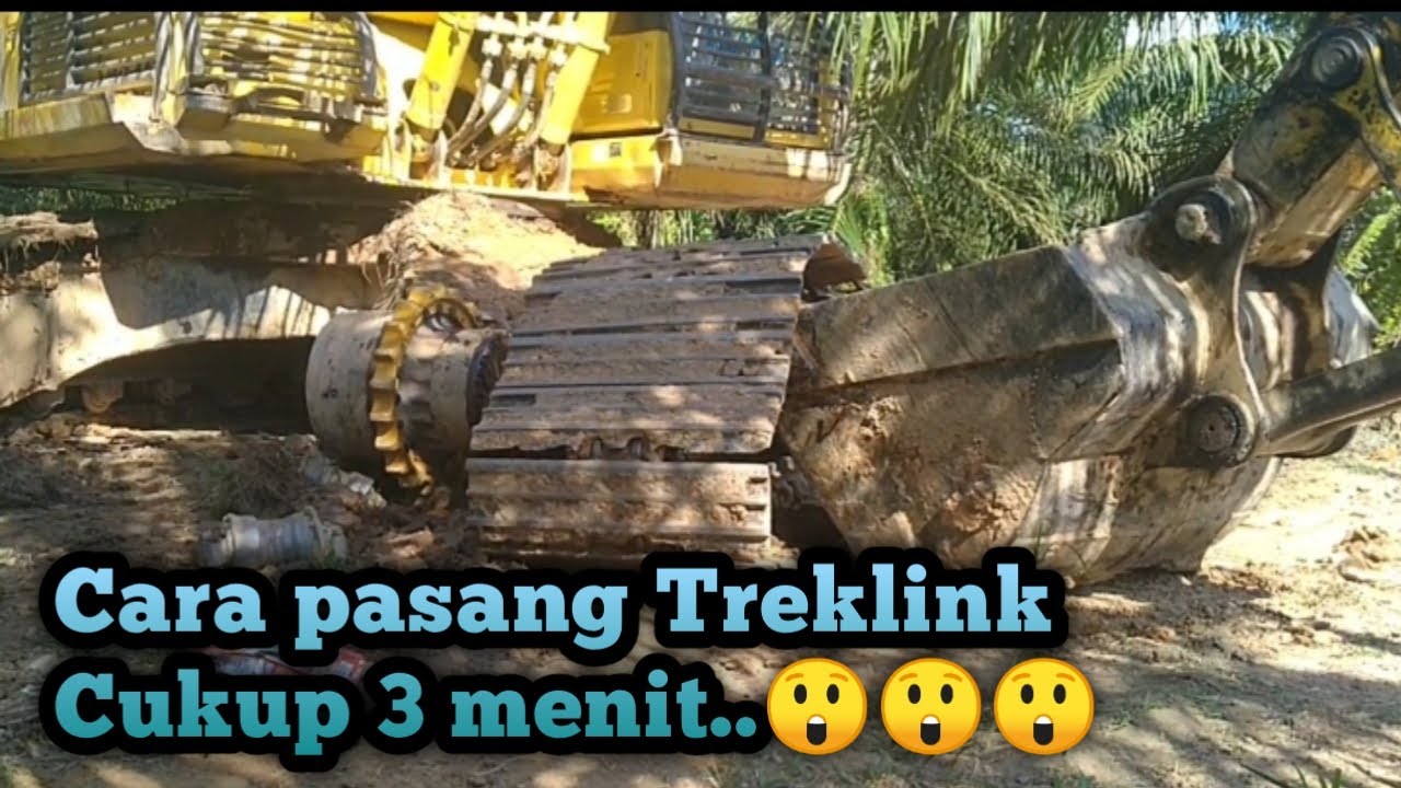 Cara pasang Track Link Excavator mudah dan cepat - YouTube