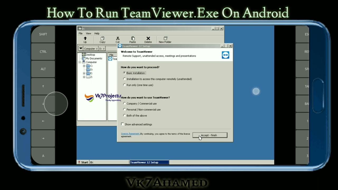 How To Run Team Viewer.Exe On Android [2022] || Vk7projects || Exagear Windows emulator || Team ...