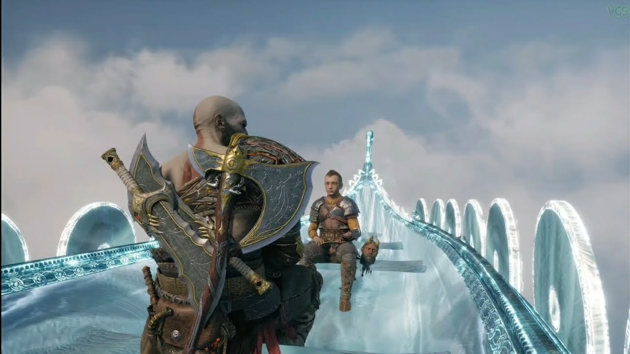 Kratos falling meme in God of war Ragnarok - YouTube