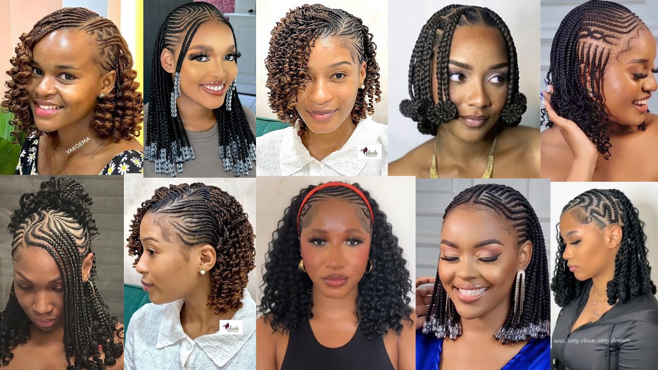 50+ Unique & Stylish Short Braids Hairstyles for Black Women | Short ...