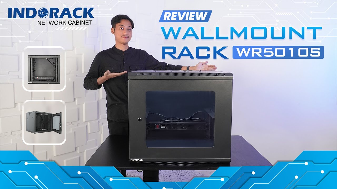 RAK SERVER 10U | WALLMOUNT RACK SINGLE DOOR DEPTH 500MM | REVIEW ...