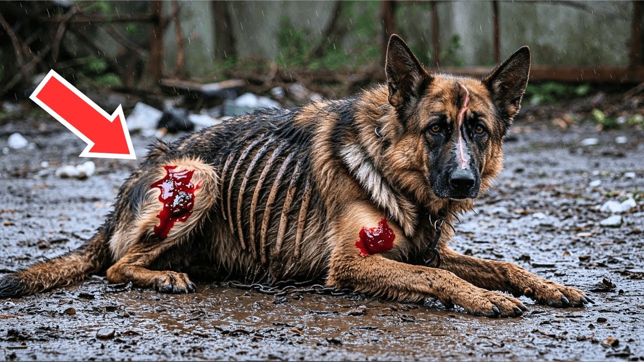 German Shepherd Cried in the Rain After Being Abandoned—What Happened ...