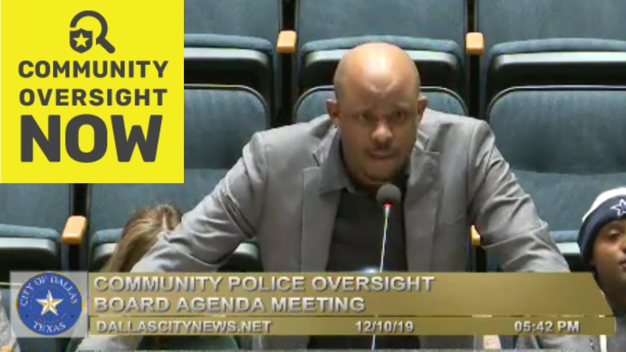 Public Speaking PART 1 - 12/10/19 - Community Police Oversight Board ...