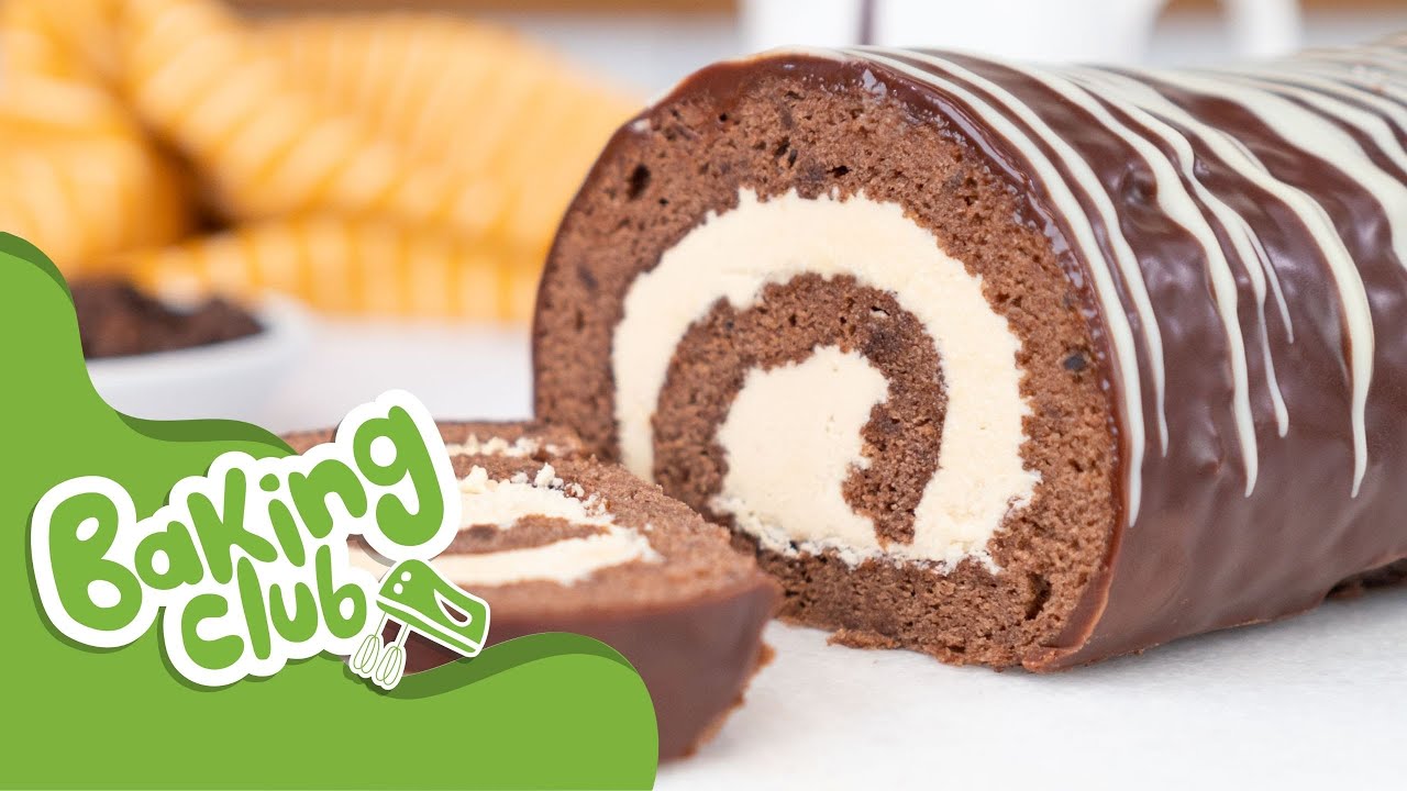 Mocha Swiss Roll - Bakedin's June 2021 Baking Club box revealed! - YouTube