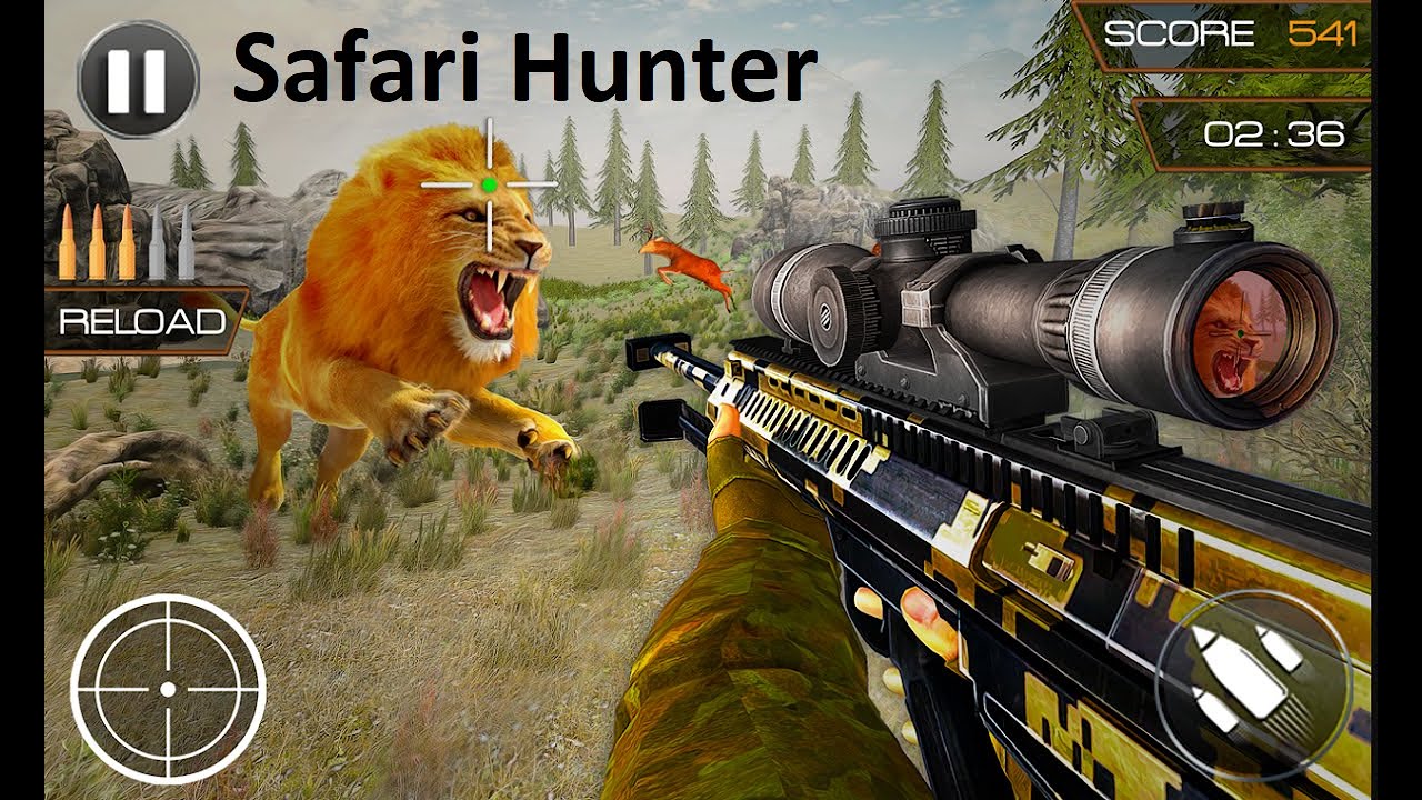 Safari hunting gameplay, Safari hunting simulator game - YouTube