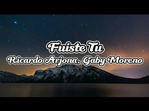 Ricardo Arjona 🎶 Fuiste tú ( letra ) - YouTube